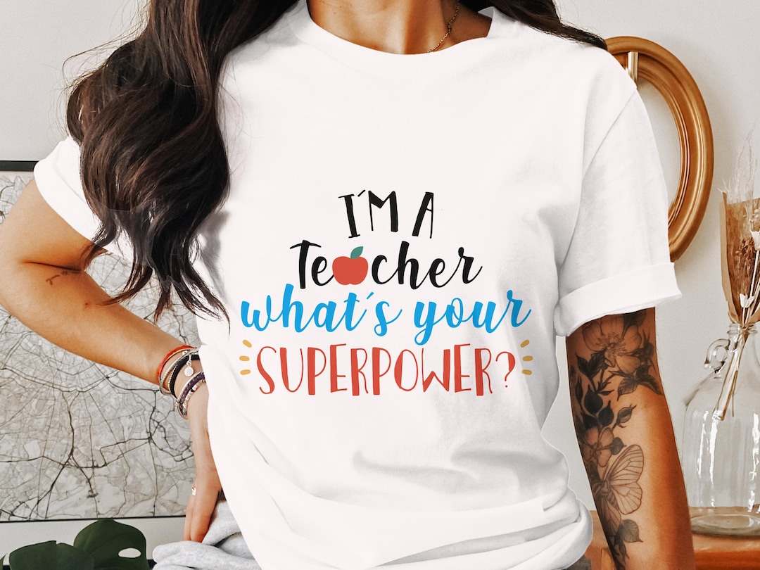 Teacher Quote Digital Download, What's Your Superpower, Printable Wall ...