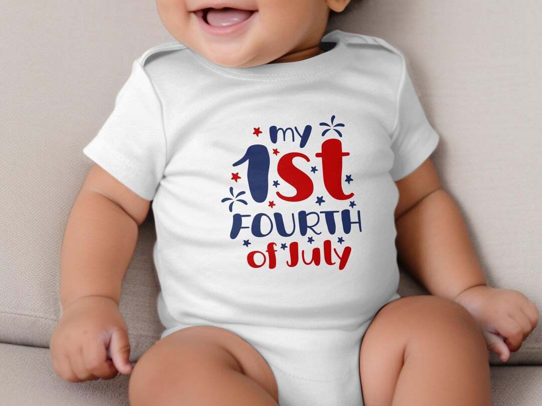 My 1st Fourth of July Printable Art, First Fourth of July Digital Print ...