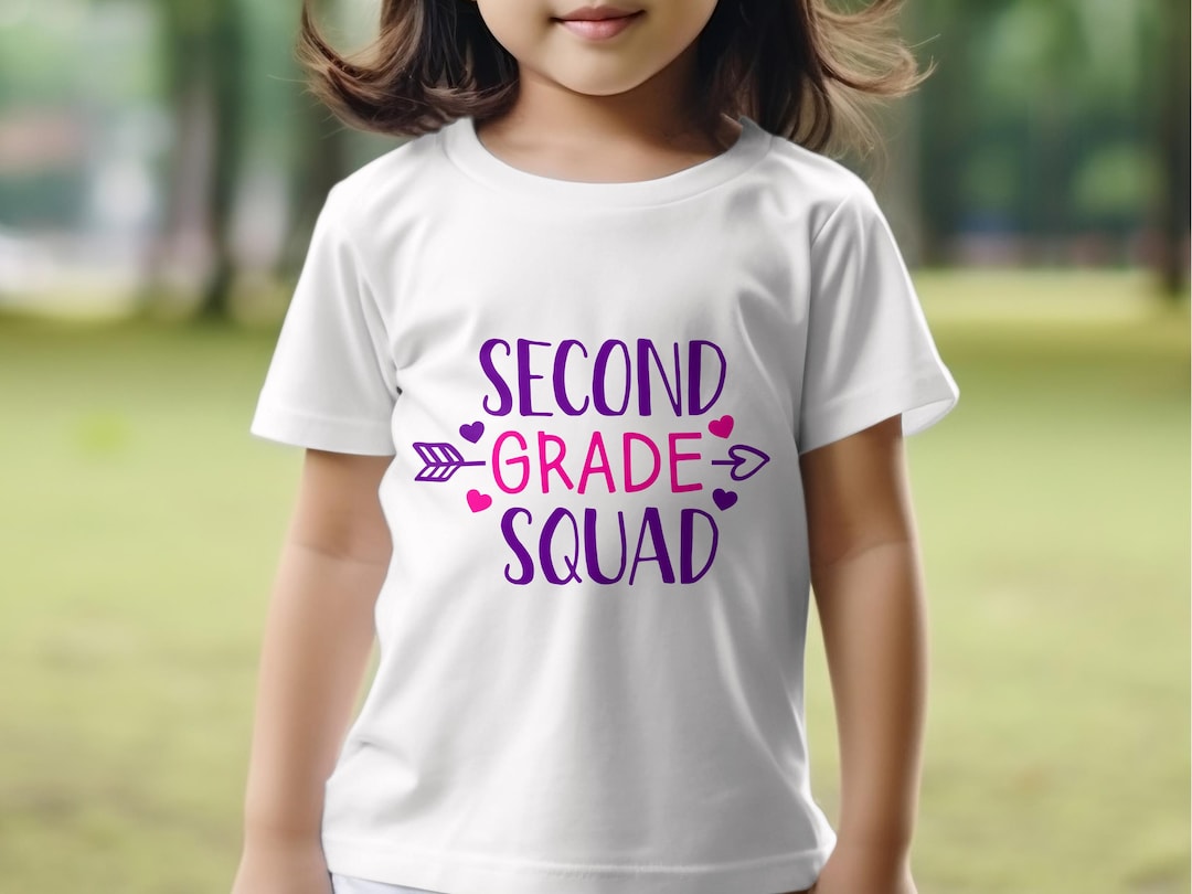 Second Grade Squad SVG, Back to School Digital Design, Teacher Gift ...