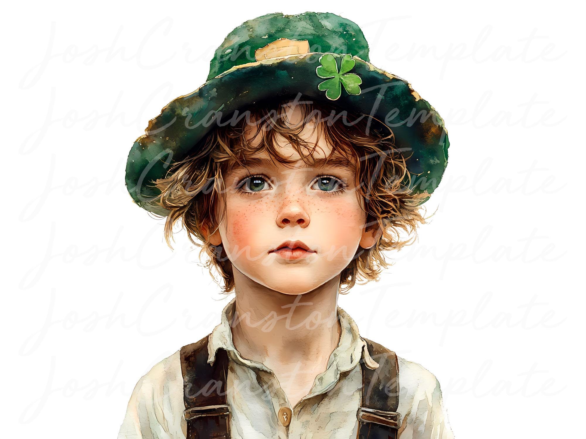 Leprechaun Boy Watercolor PNG Clipart Set - Etsy