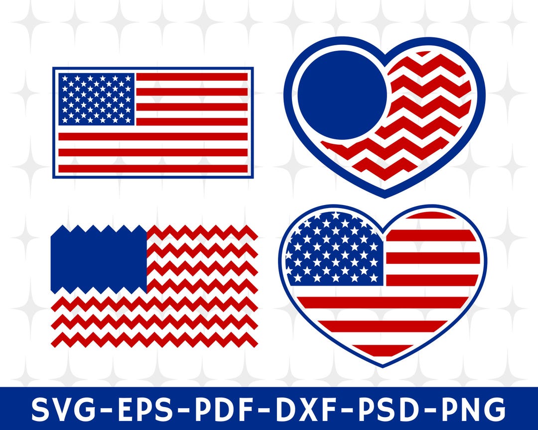 Patriotic 4th of July USA Flag SVG Celebrate American Independence With ...