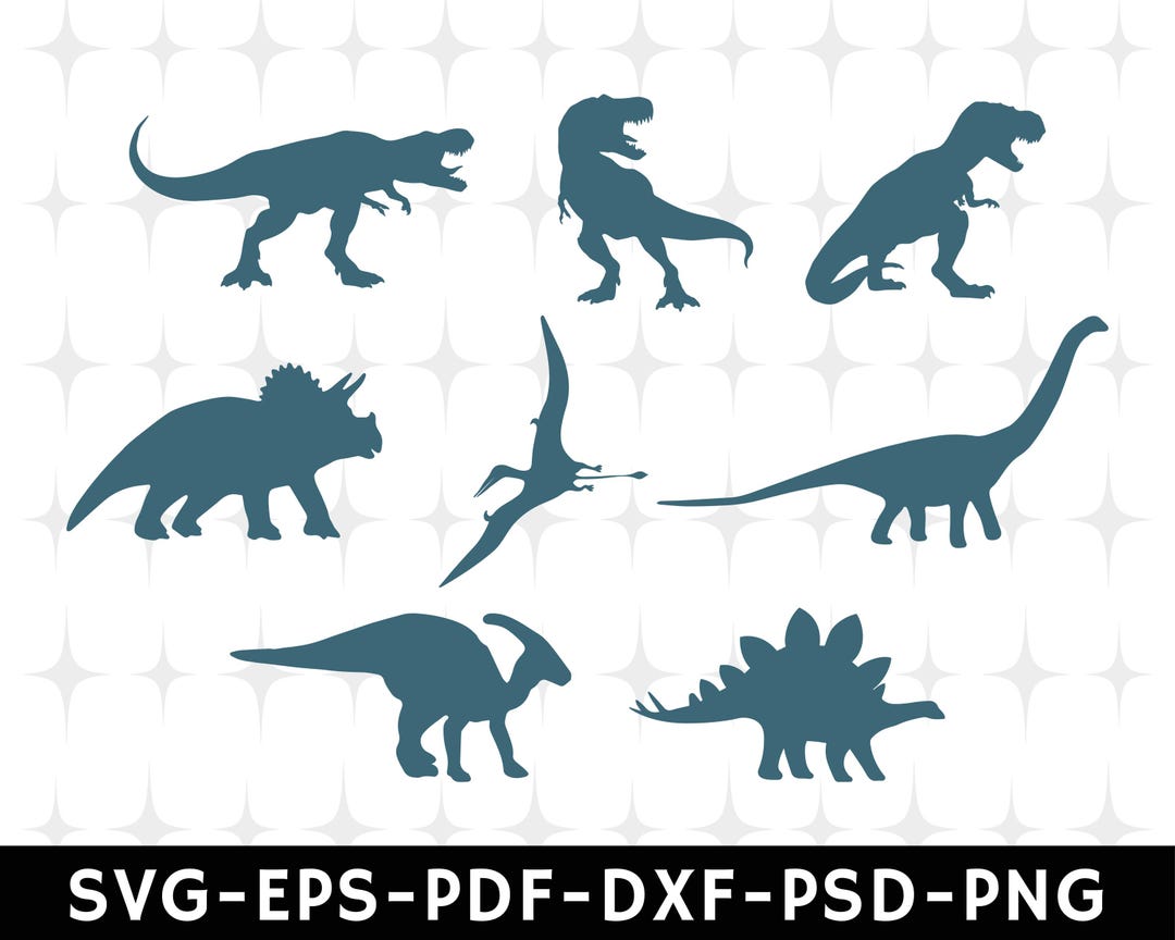 Dinosaur SVG Fun and Roaring Design for Kids' Crafts and Decor - Etsy