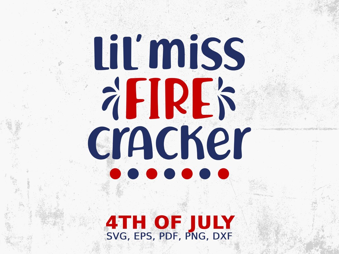 Lil' Miss Firecracker Digital Download, Cute Fourth of July Printable ...