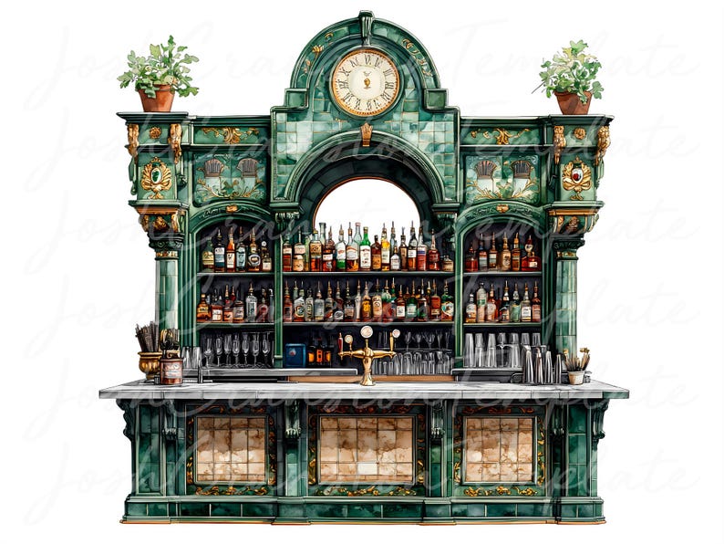 10 Vintage Bar Digital Print, Classic Pub Art, Wall Decor Bar Scene ...