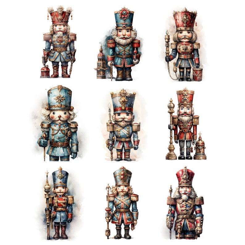 25 Nutcracker, Watercolor Nutcracker With Transparent Background, PNG ...