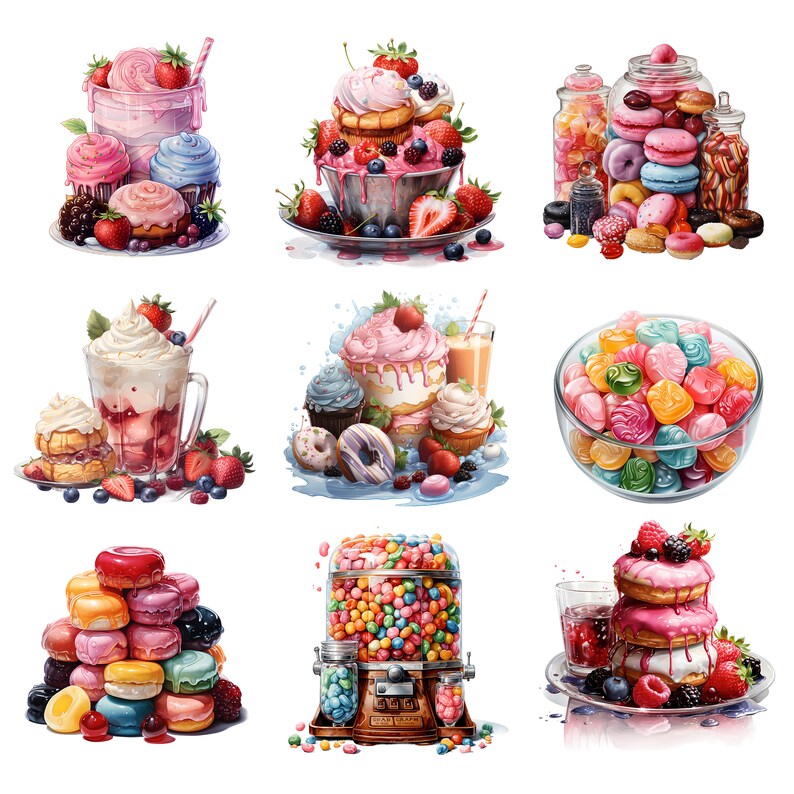 41 Sweets Clipart, PNG With Transparent Background, Cookies, Cake ...