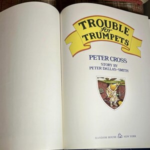 Rare! Trouble for Trumpets 1982 Peter Cross Hardback Dustcover Children ...