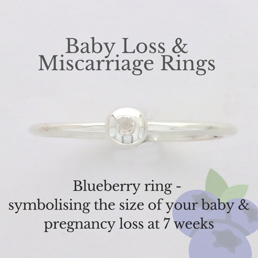 Blueberry Ring Early Miscarriage Baby Loss Pregnancy Loss Memorial Ring ...
