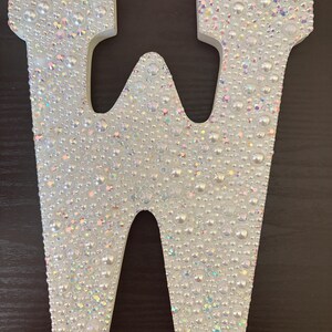 Bedazzled Letter With Pearls and Crystal Rhinestones Customizable to ...