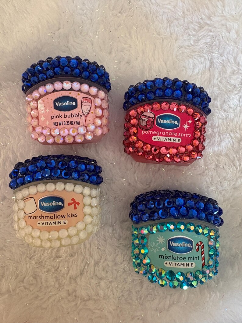 Bedazzled and Blinged With Rhinestones Mini Vaseline Holiday Collection ...