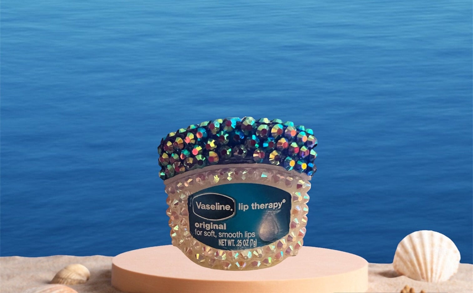 Bling Mini Vaseline Lip Therapy Bedazzled With Rhinestones Original 0. ...