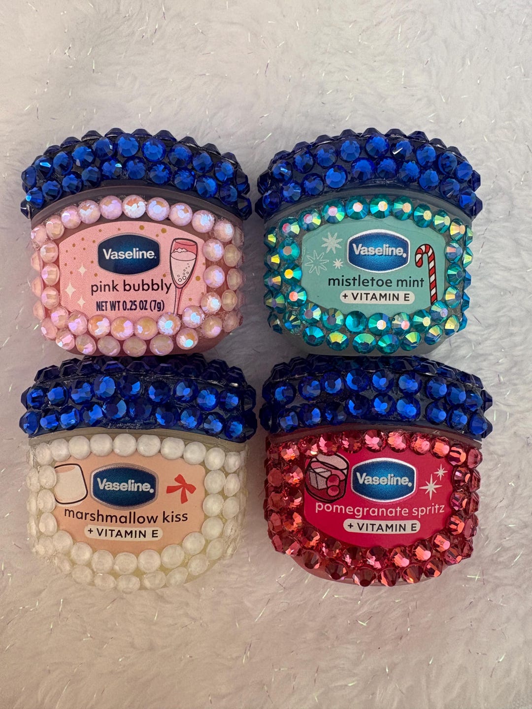 Bedazzled and Blinged With Rhinestones Mini Vaseline Holiday Collection ...