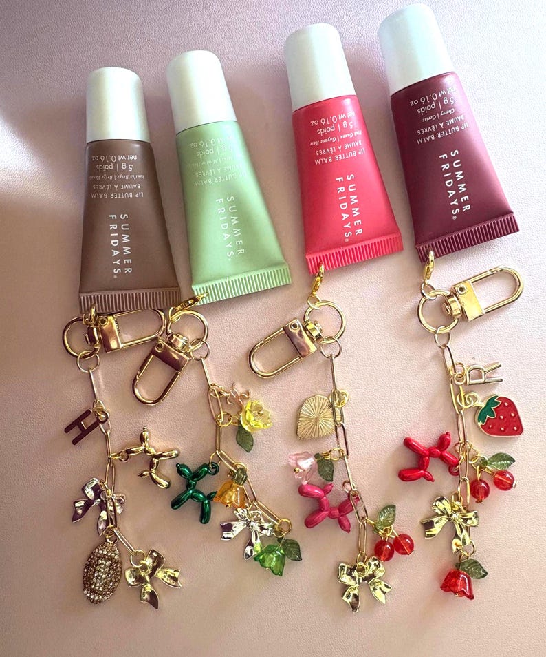 Personalized Pick Your Charms Keychain Bag Charms With Summer Fridays ...