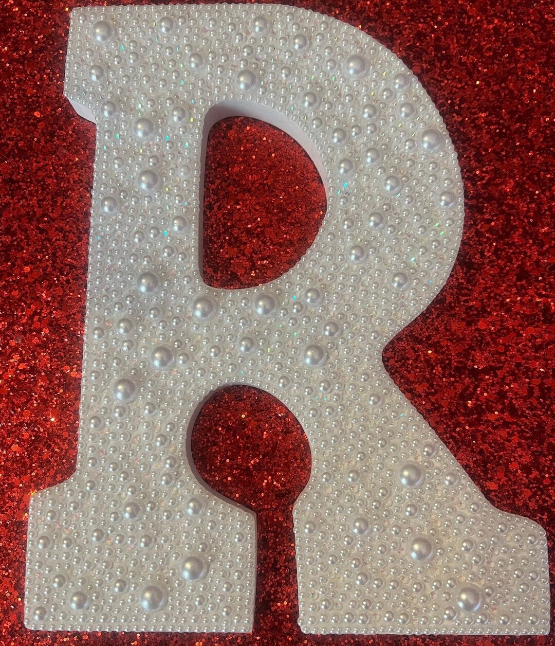 Bedazzled Letter With Pearls and Crystal Rhinestones Customizable to ...