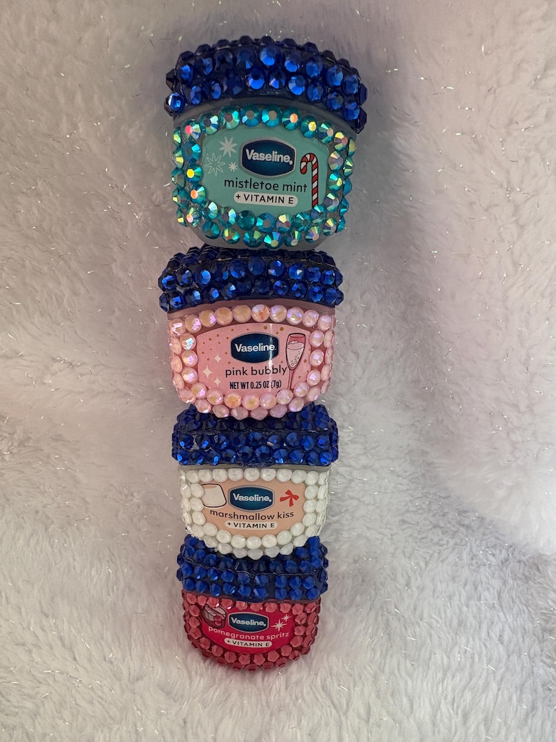 Bedazzled and Blinged With Rhinestones Mini Vaseline Holiday Collection ...