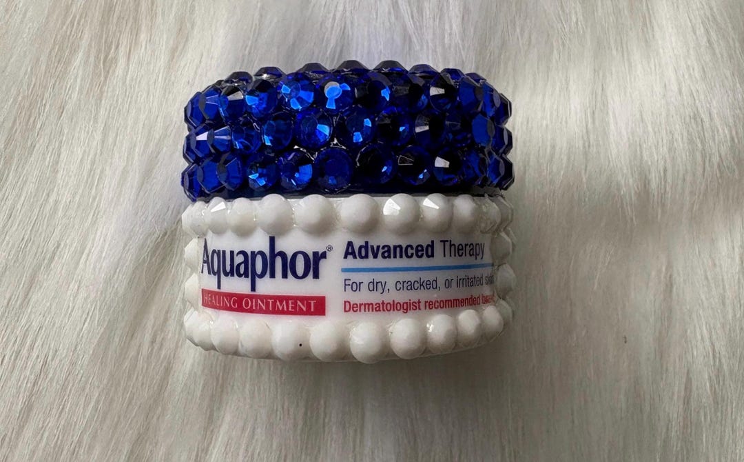 Blinged and Bedazzled Mini Aquaphor Jar Skin Protectant, Travel Size ...