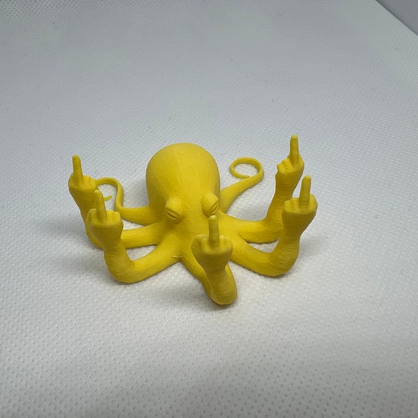 Middle Finger Octopus Planter - Etsy
