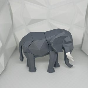 Elephant Puzzle | Magnetic Puzzle | Low Poly Puzzle | Customizable ...