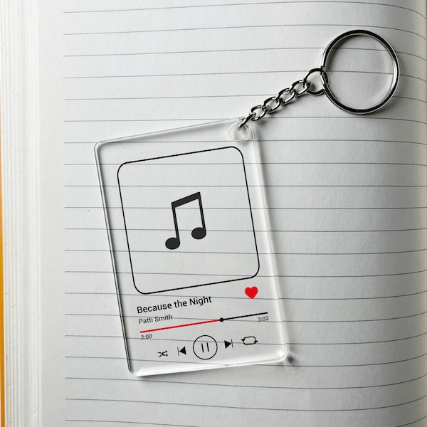 Music Keychain - Etsy