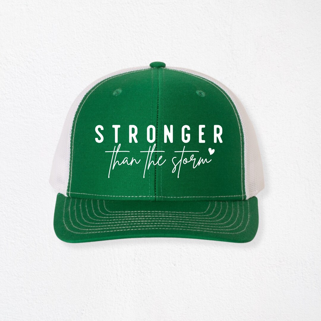 Stronger Than the Storm Cap, Girl Power Cap, Strong Women Hat, Women ...
