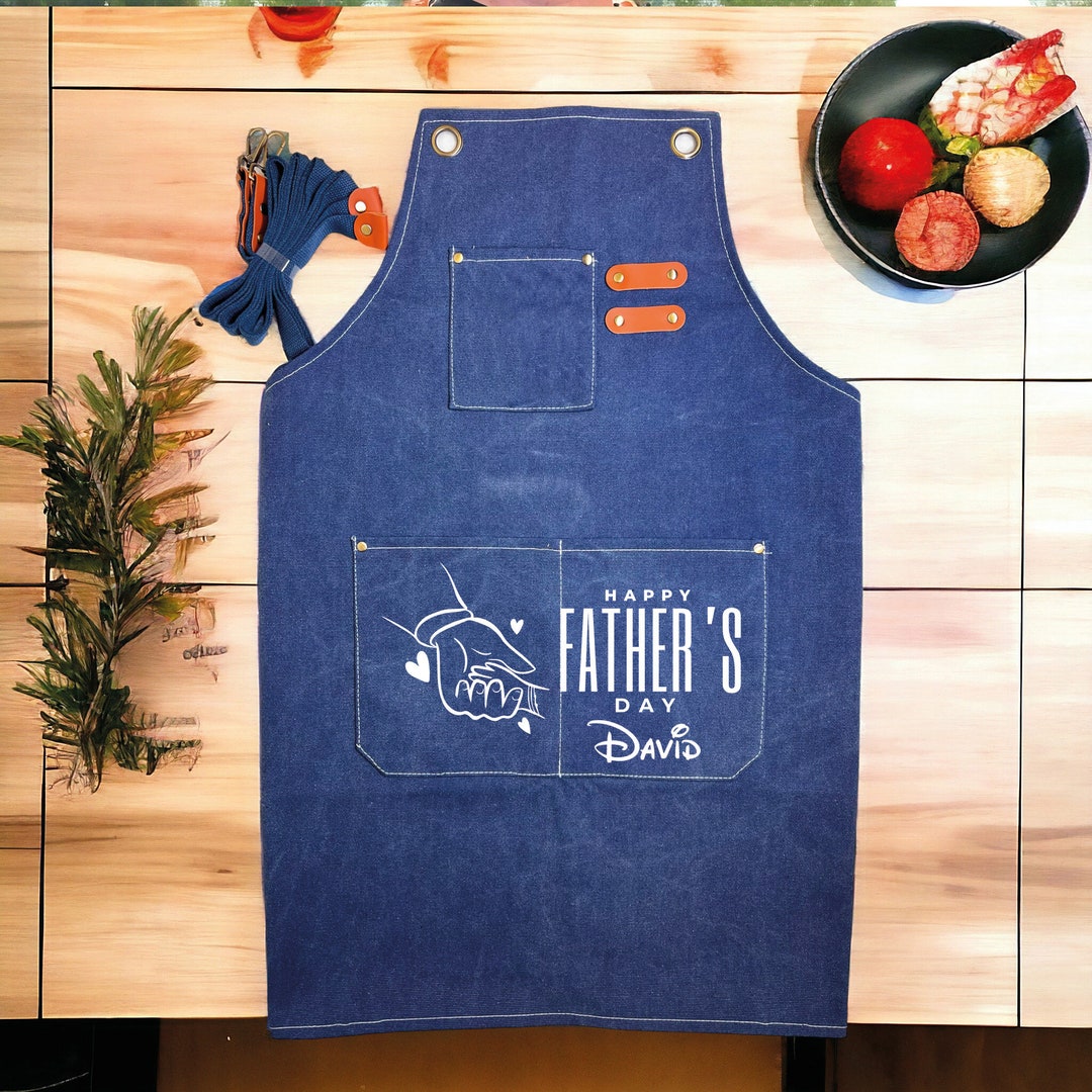 Personalized Happy Fathers Day Apron, Dad Apron Gifts, Fathers Day ...