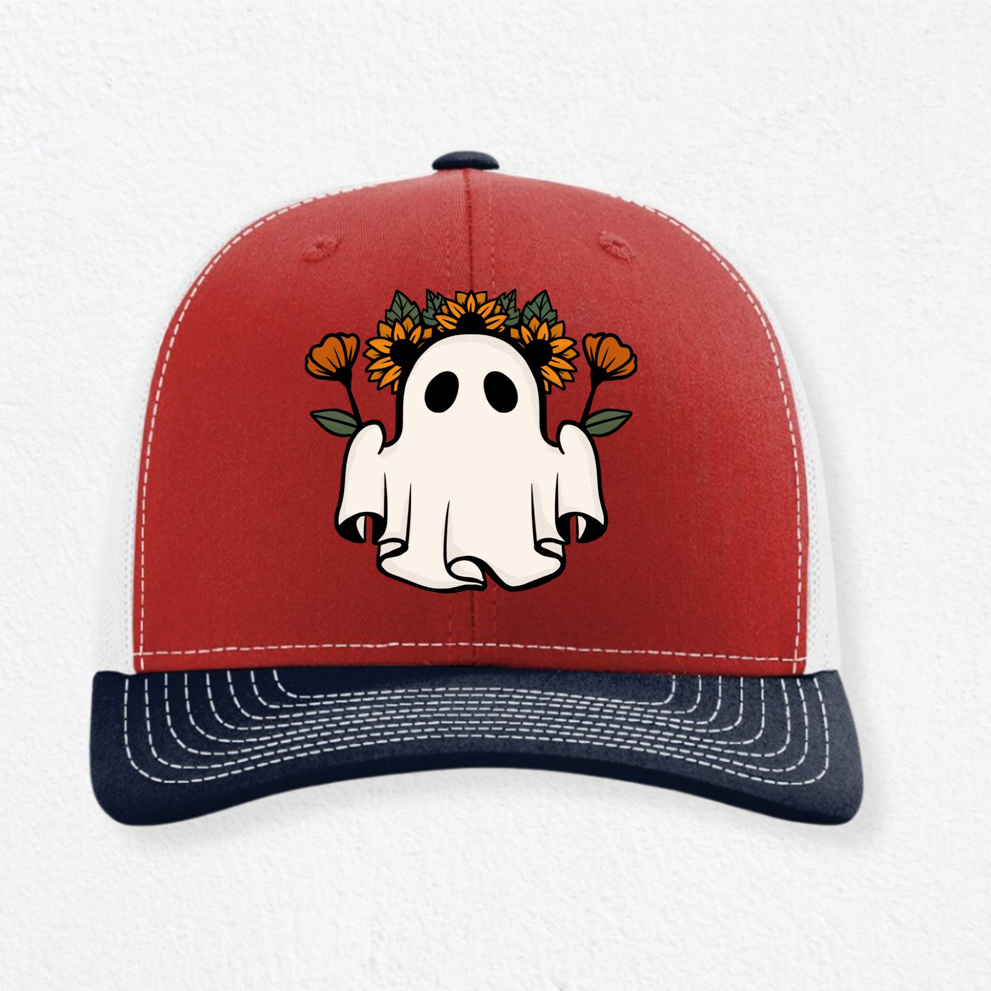 Halloween Ghost Cap, Cute Ghost Cap, Funny Halloween Hat, Spooky Cap ...