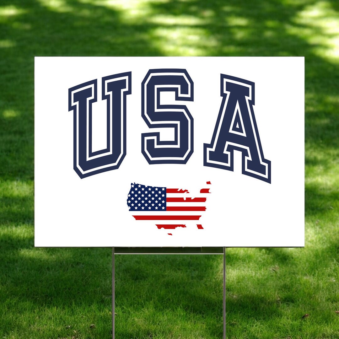 USA Yard Sign, Election 2024 Yard Sign, Presidential Yard Sign ...