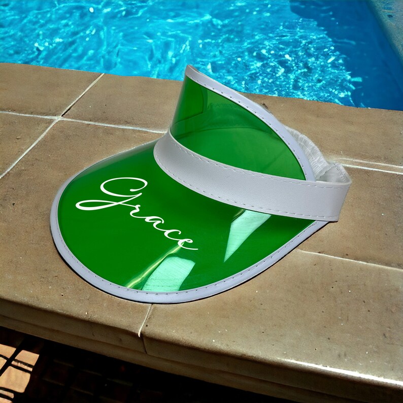 Personalized Sun Visors, Pool Party Favors, Bridal Shower Gifts ...