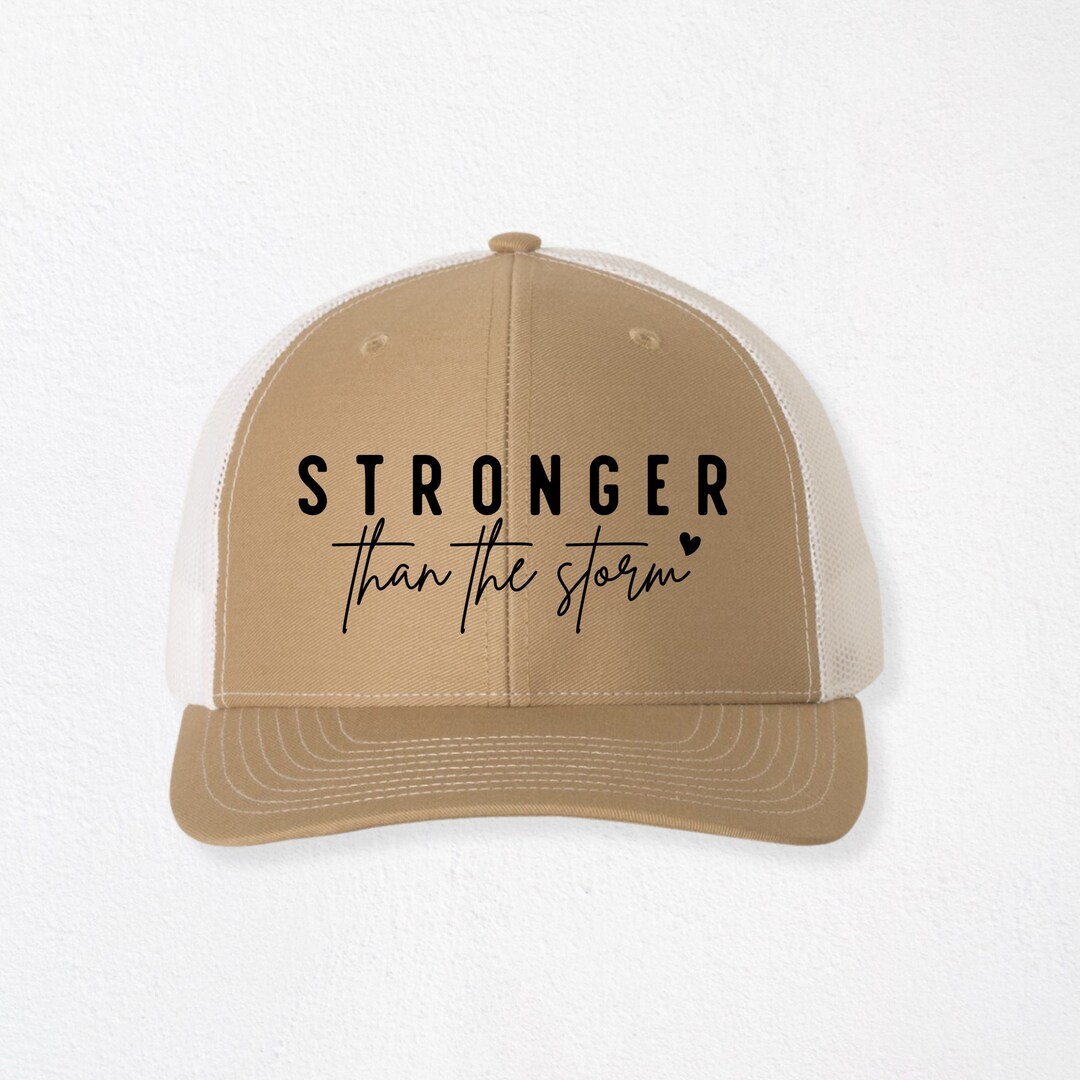 Stronger Than the Storm Cap, Girl Power Cap, Strong Women Hat, Women ...