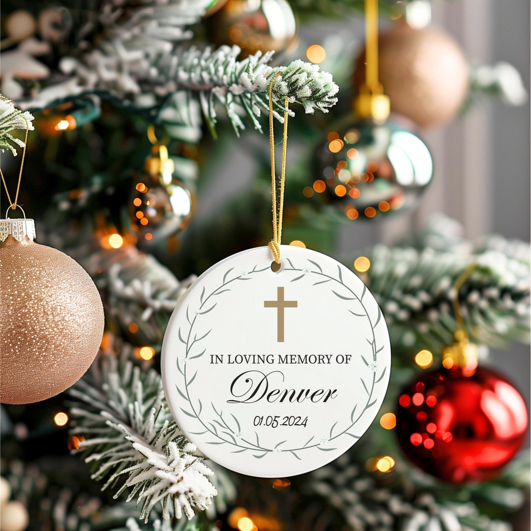 In Loving Memory Ornament, Custom Memorial Ornament, Personalized ...