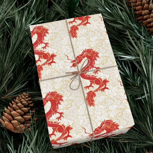 Chinese New Year Wrapping Paper - Etsy