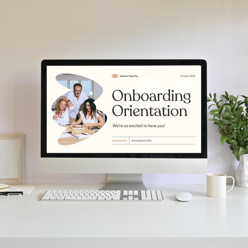 Editable Employee Onboarding Presentation: HR Training (digital ...