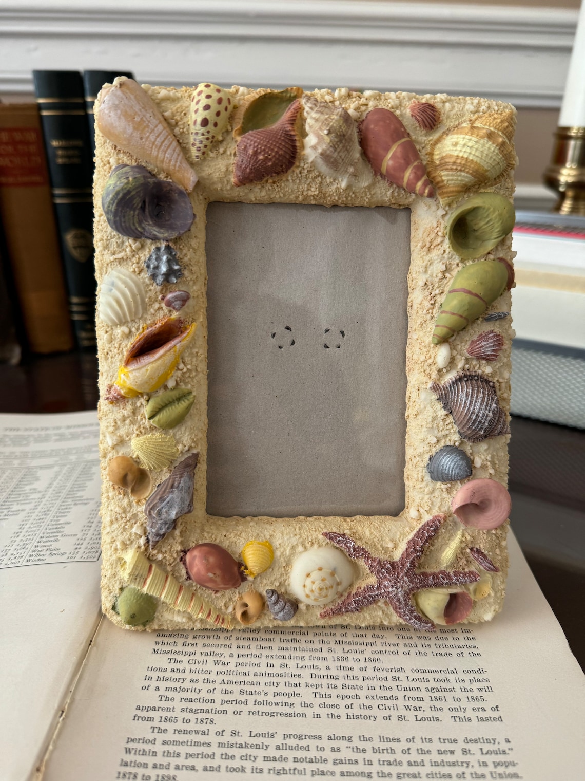 3D Vintage Seashell Picture Frame, 3D Seashell Picture Frame, 3D ...