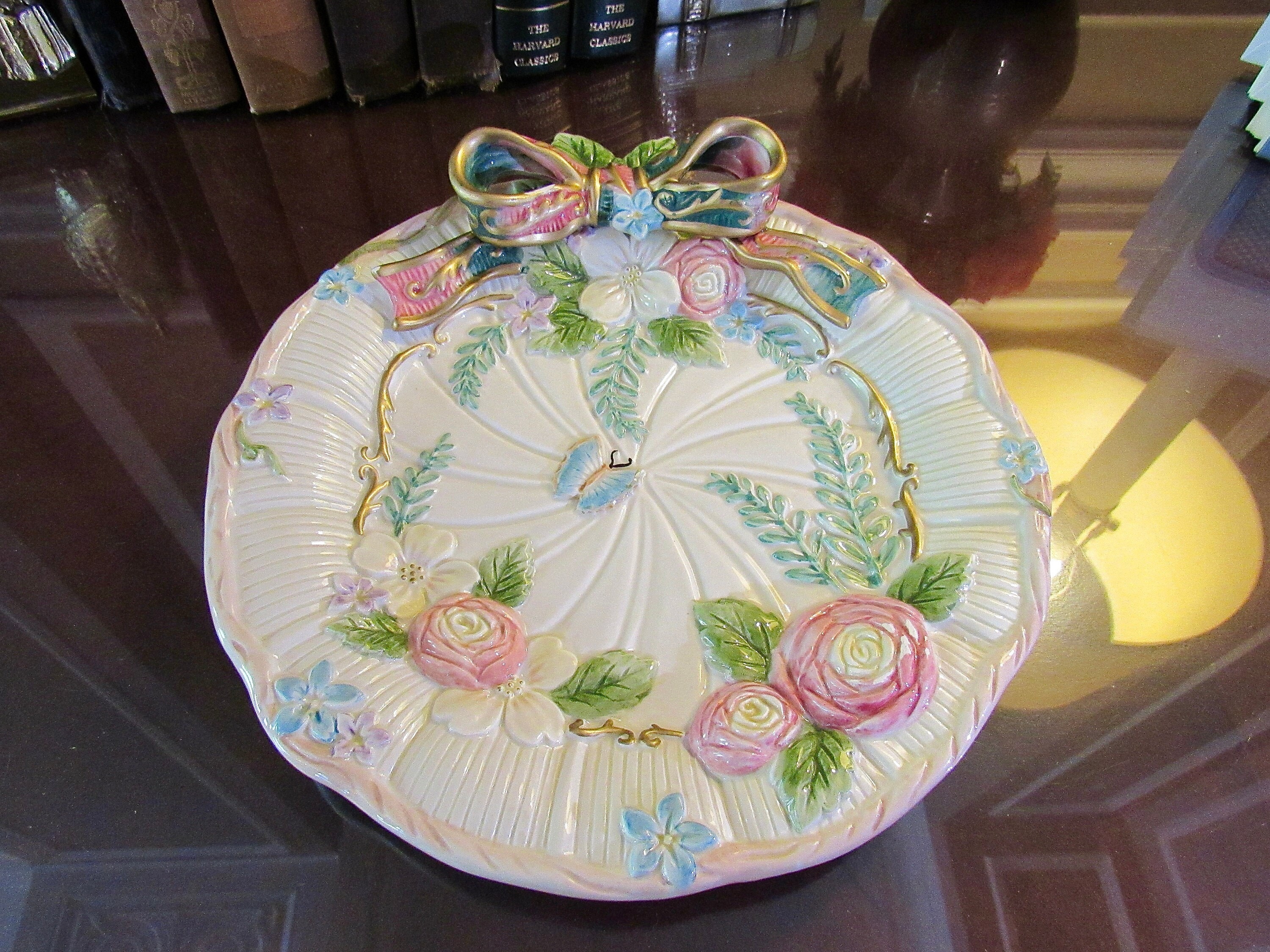 Fitz and Floyd Spring Summer Butterfly Plate, Decorative Butterfly Bow ...