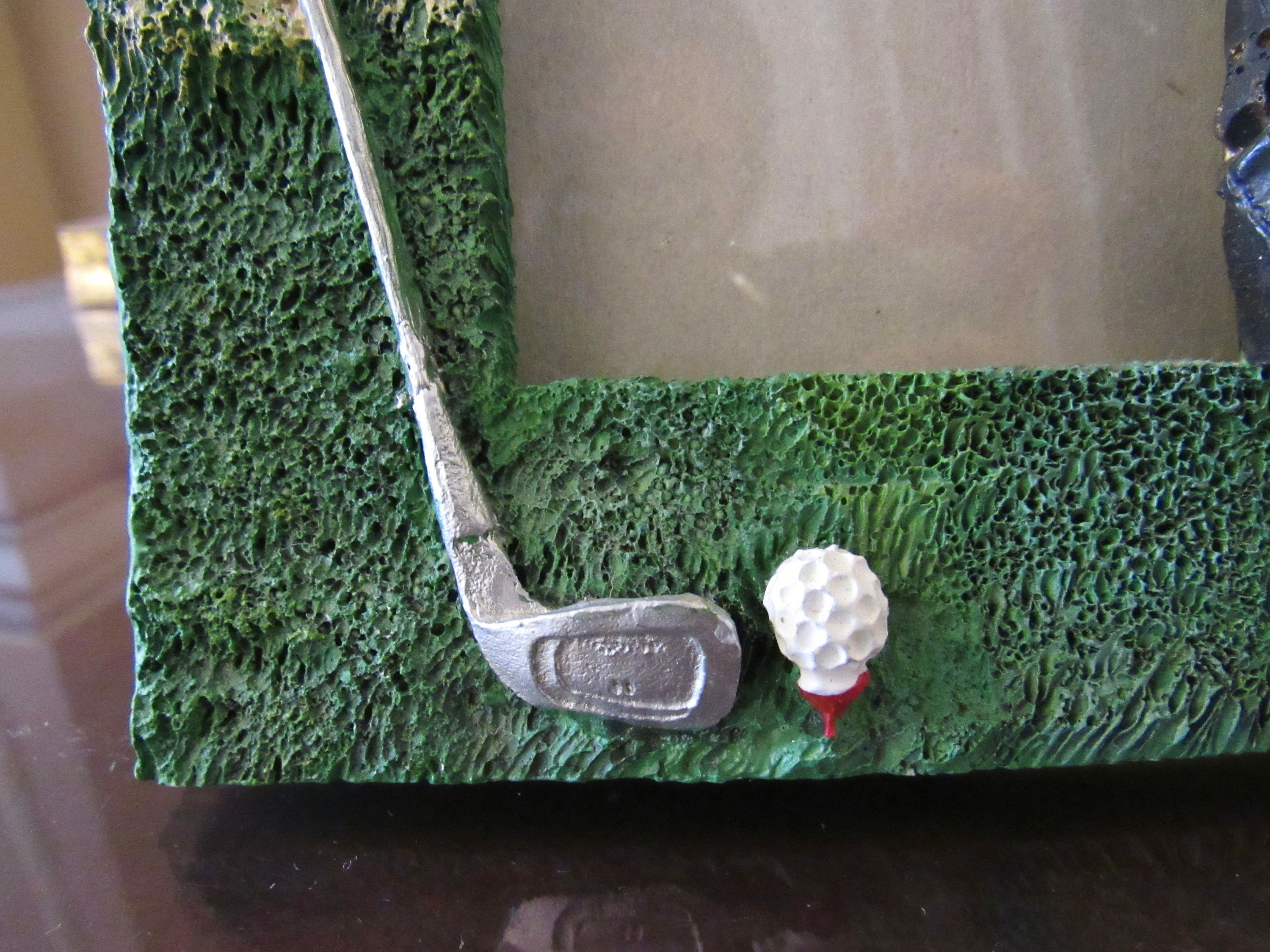 Golf Theme 3D Ceramic Photo Picture Frame, 3D Golf Photo Frame, Vintage ...