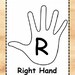 Classroom Left and Right Hand Signs Wood Background - Etsy