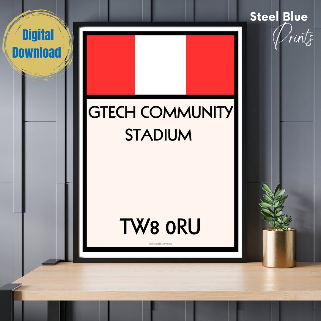 Brentford FC - Gtech Community Stadium Poster Memorabilia | Wall Art ...