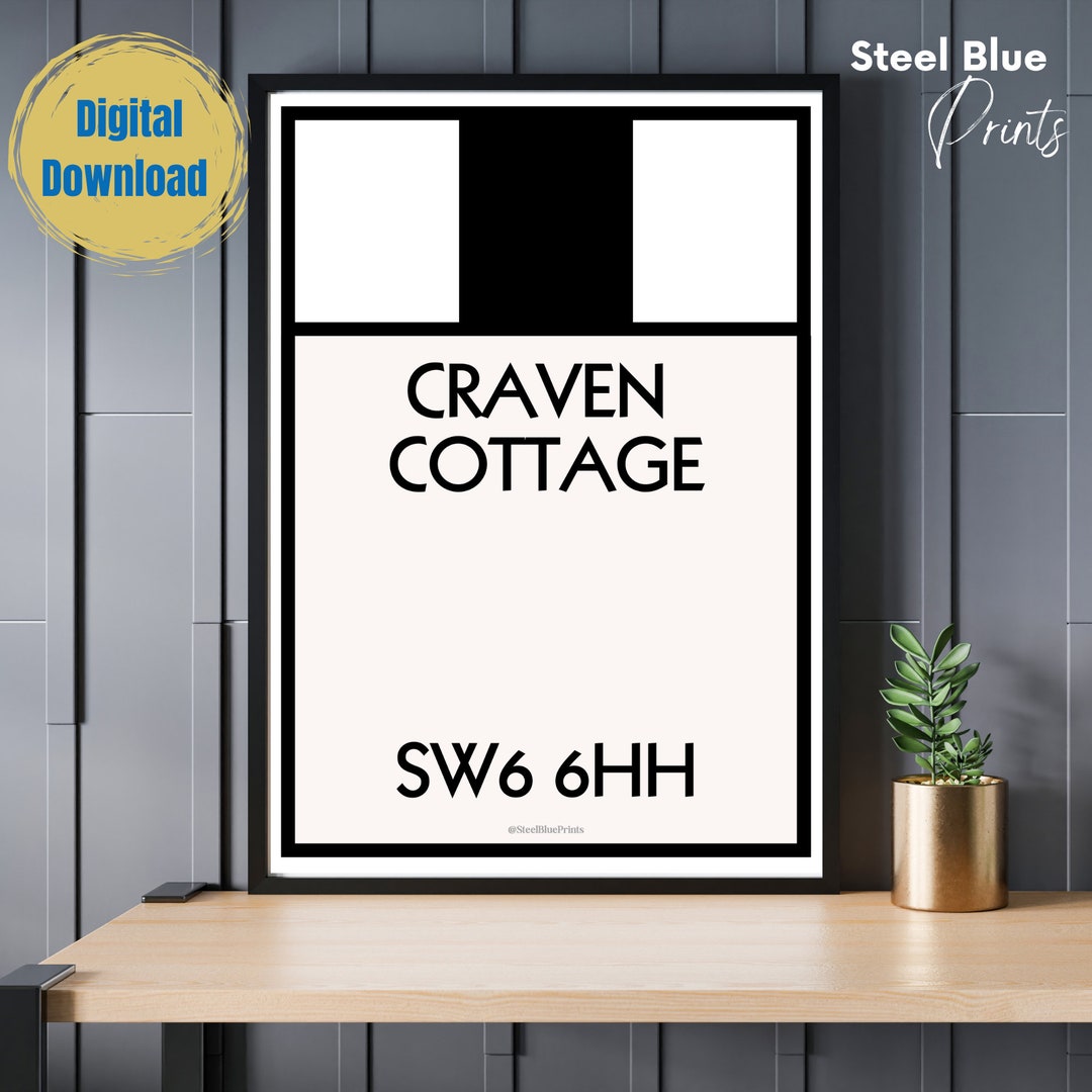 Fulham FC - Craven Cottage Stadium Poster Memorabilia - Team, Stadium ...