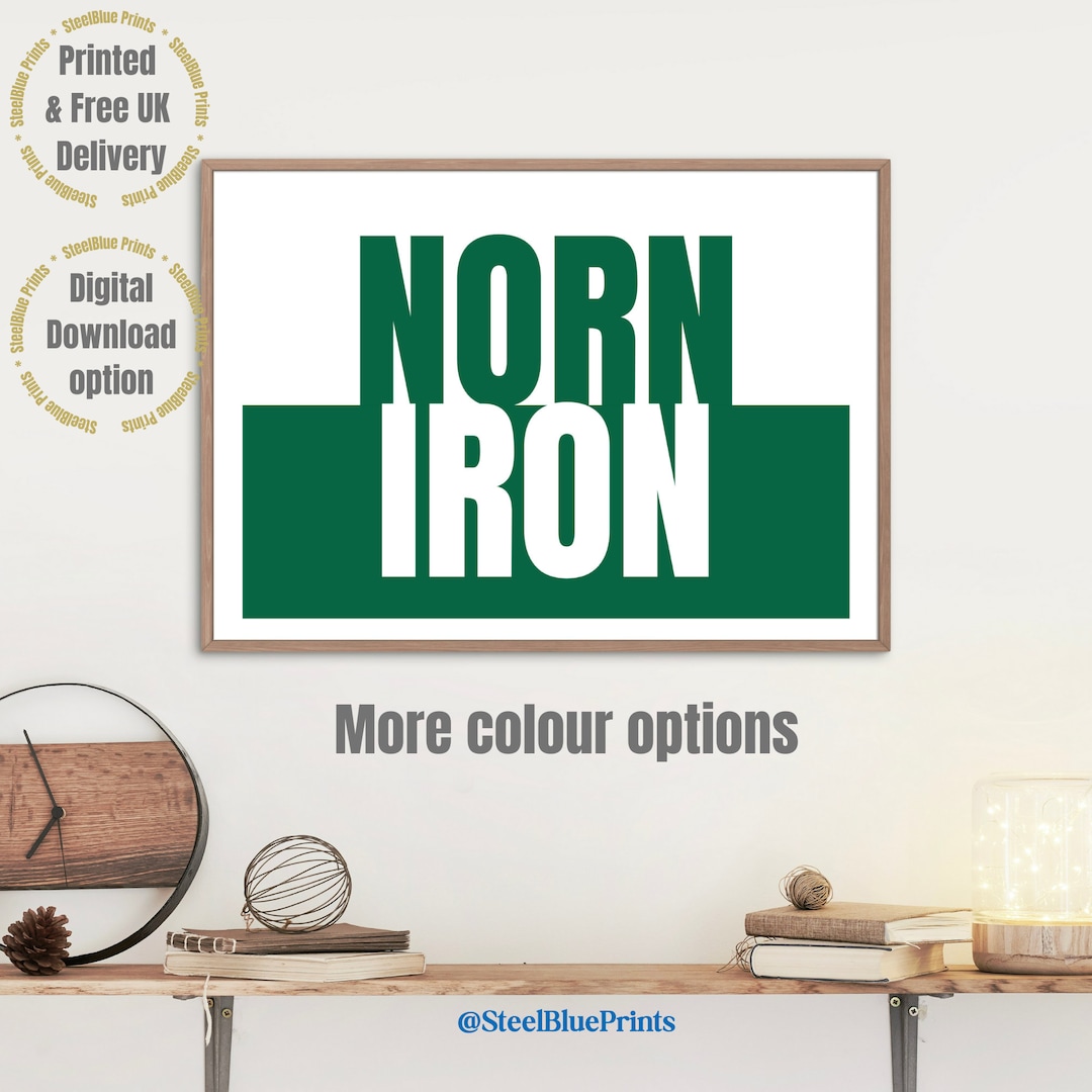 Norn Iron | Northern Ireland Slang Print | Wall Art | A4 A3 7" X 5 ...