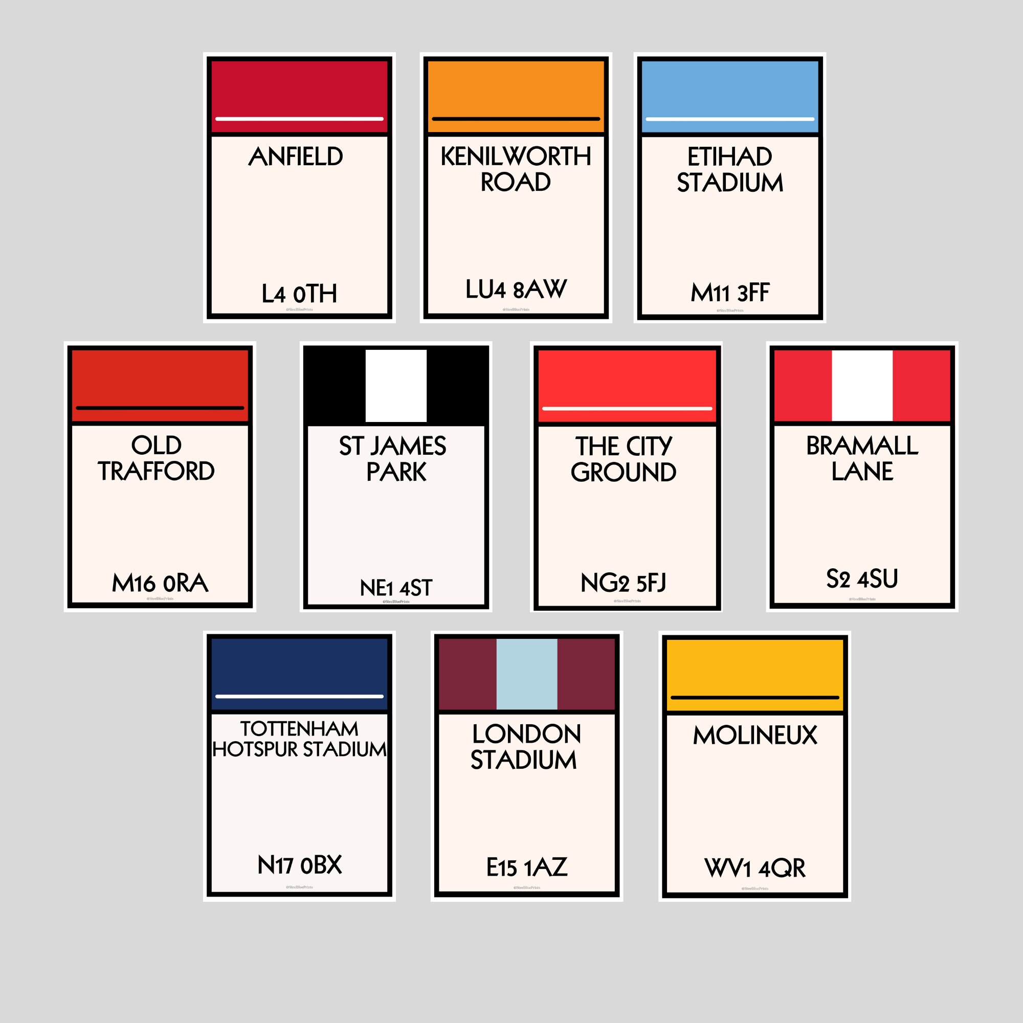 Fulham FC Craven Cottage Stadium Poster Memorabilia Team, Stadium ...