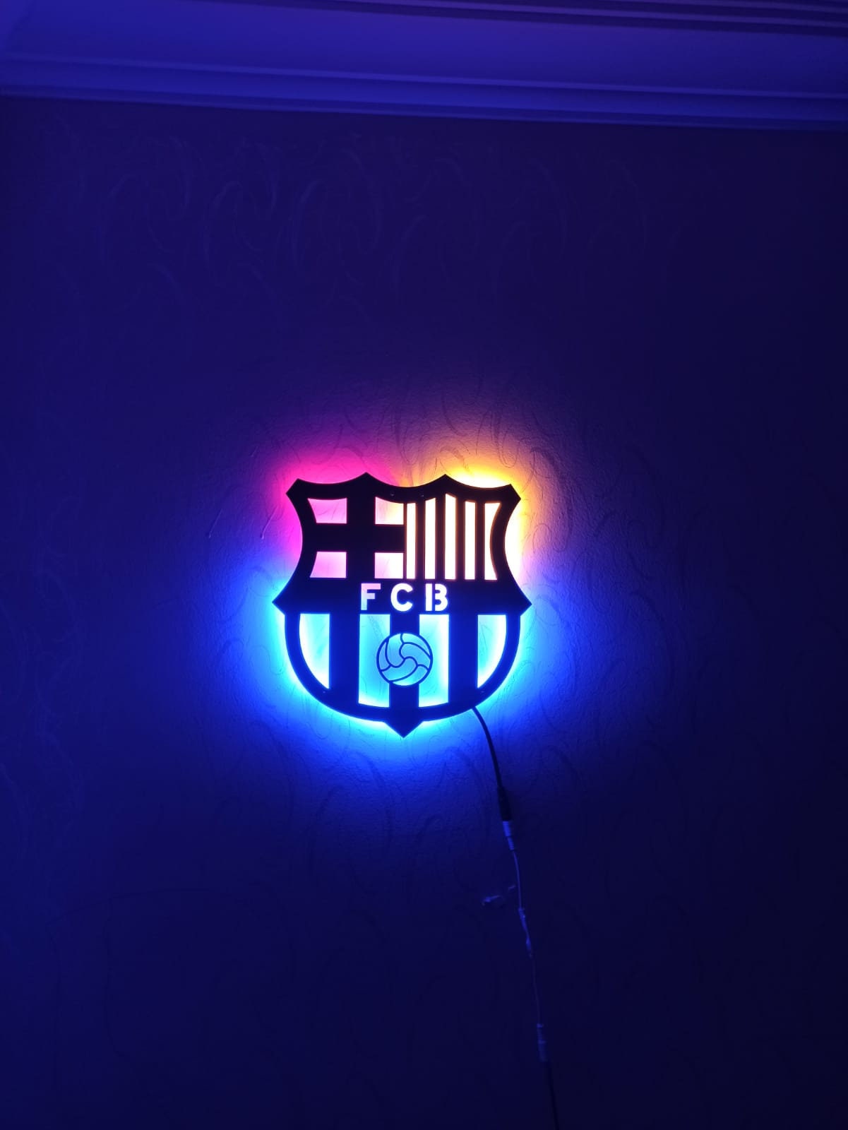 FCB Emblem Silhouette Metal Wall Artautomotive Signcar - Etsy