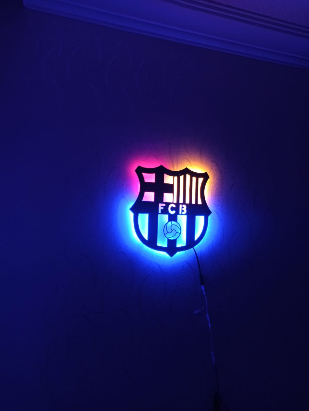 FCB Emblem Silhouette Metal Wall Artautomotive Signcar - Etsy