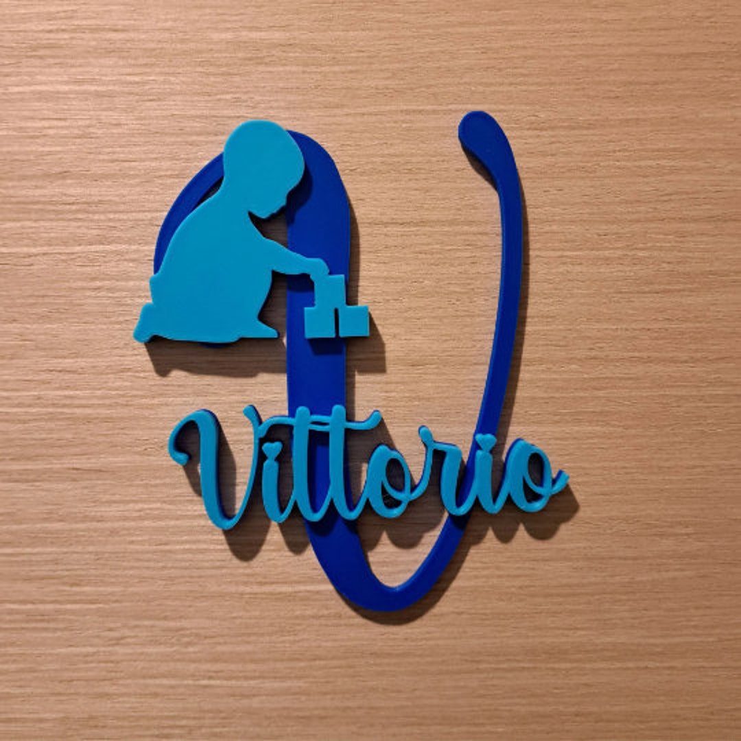 Custom Nameplate, Print File, Baby Name, STL File, Name Tag, Custom ...