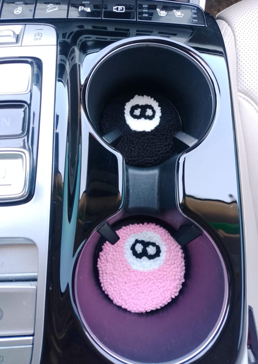 Car Coasters 8 Ball, 8 Ball Car Coaster, Pink Car Coasters, Car ...