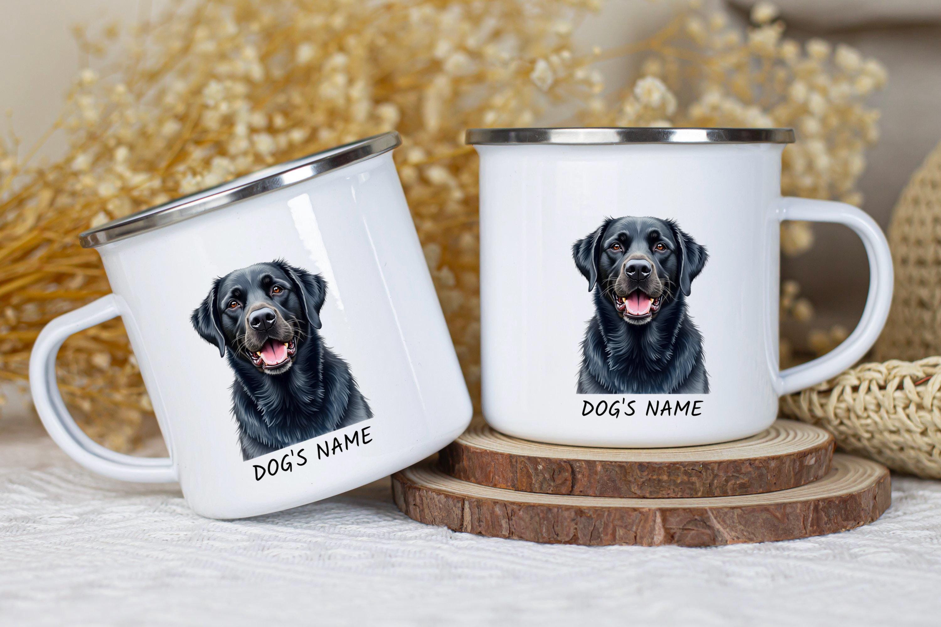 Personalized Black Labrador Dog Mug, Custom Pet Portrait Mug - Etsy