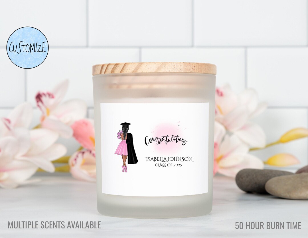Graduation Gift Custom Candle, Scented Candle Graduation Decor, Nurse ...