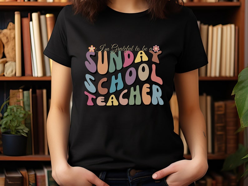 Christian Sunday School Shirt, Grateful Kids Ministry Volunteer Tee ...