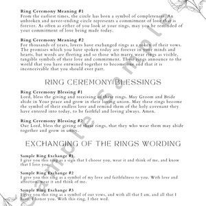 Wedding Ring Exchange Ceremony, Marriage, Wedding Planner, DIY Custom ...