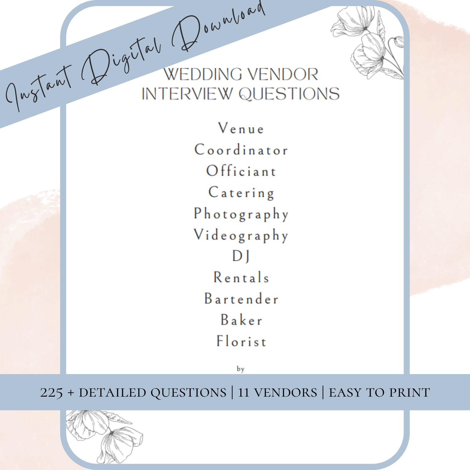 Wedding Vendor Interview Questions, DIY Wedding, Questionnaire ...