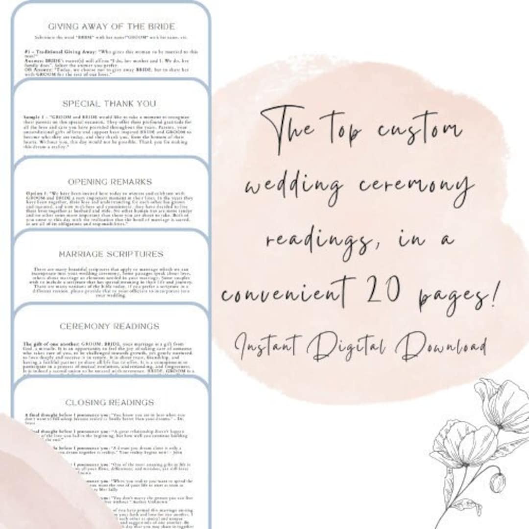 Wedding Ceremony, Wedding Planning, Readings, Marriage Scriptures, in ...
